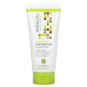 Andalou Naturals Kukui Cocoa Nourishing Body Butter Travel Size 1.7 oz - Walmart.com