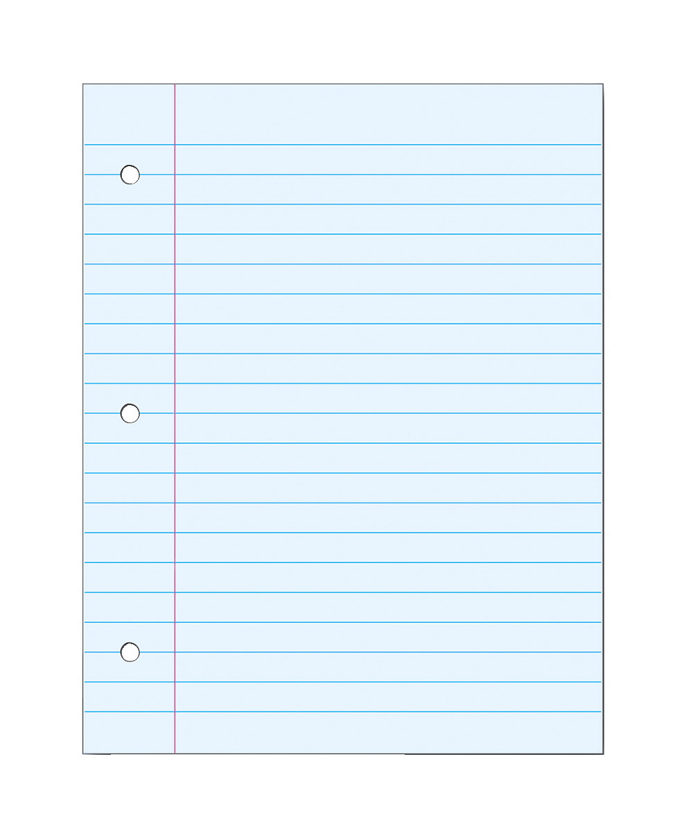 School Smart 3-Hole Punched Filler Paper, 8-1/2 x 11 Inches, Blue, Pack ...