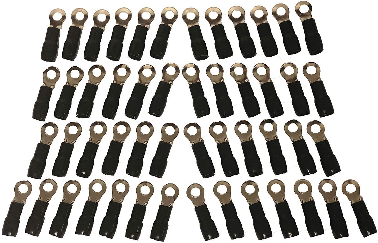 Bass Rockers 4 Gauge AWG Gold Plated Crimp Ring Terminals - Amplifier ...
