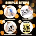 25Pcs 25 Styles PVC Self Adhesive Stickers Waterproof Embossed Decals ...