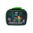 Minecraft Kids Backpack & Insulated Detachable Lunch Box with Creeper ...