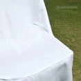 Leading Linens 20 pc White Polyester Folding Chair Covers - Premium ...