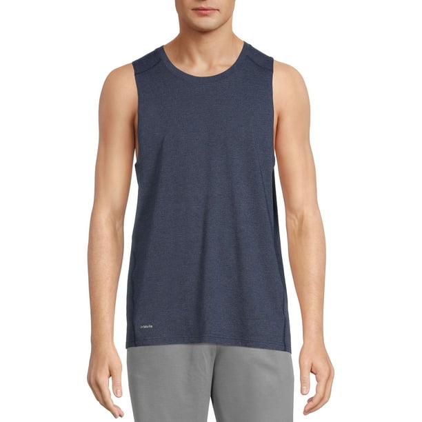 Athletic Works Men's and Big Men's Active Tri Blend Tank Top, up to ...