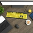 Large Print Computer Keyboard Wired USB High Contrast Keyboard with ...