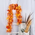 "Coolmade Artificial Maple Leaf Fall Garlands, Autumn Decor, 3 ...