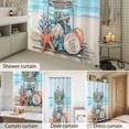 Bathroom Shower Curtain Starfish Coral in Jar Waterproof Shower ...