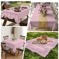 Abstract Pink Vertical Stripes Table Cloth 52x70in, Waterproof ...