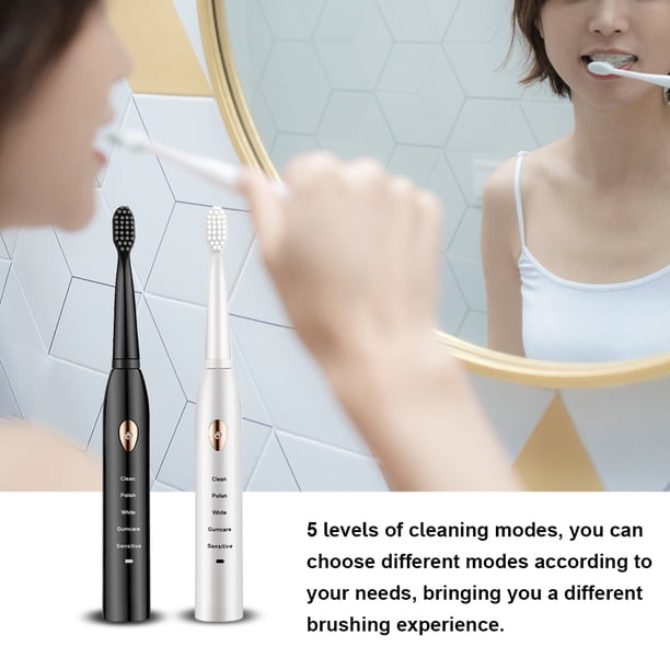 Toothbrush Electric IPX7 Waterproof Tooth Brush Adjustable Portable ...