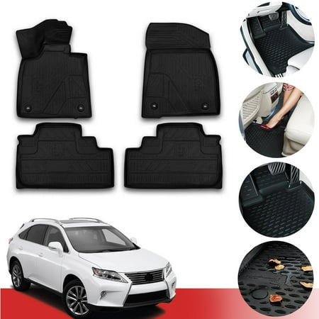 Floor Mats Liner For Lexus RX350 2016-2021 All Weather Molded 3D Black ...