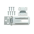 Hyper Tough 3.5 in. Horizontal Staple Safety Hasp Zinc Plated with ...