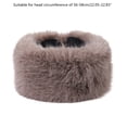2in1 Plush Empty Top Neck Warmer&Bucket Hat Winter Russian Hat Thicken ...