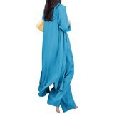 ZANZEA Women Business Set Long Sleeve Blouse and High Waist Wide Leg ...