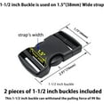 Quick Side Release Buckle - Heavy Duty Plastic Strap Buckle Clip for ...