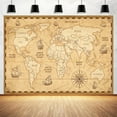 Vintage World Map Backdrop Globe Travel Backdrop Earth Map Adventure ...