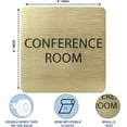 ADA CENTRAL SIGNS - 6" X6" Conference Room Sign- ADA Compliant Tactile ...