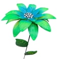 Metal Flowers Floral Garden Stake Outdoor Plant Pick Water Proof Metal ...
