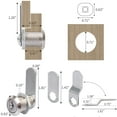 Set of 4 Tool Box Locks with Individual Keys Cabinet Cam Lock for ...