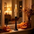 Black Ghost Candle Holder Resin Floating Phantom Taper Stand Halloween ...
