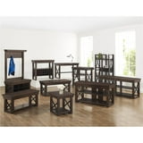 Ameriwood Home Wildwood Wood Veneer Entryway Hall Tree with Bench, Espresso - Walmart.com