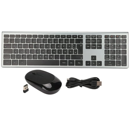 ANGGREK Wireless Keyboard Mouse,Wireless Keyboard Mouse Combo Ergonomic ...