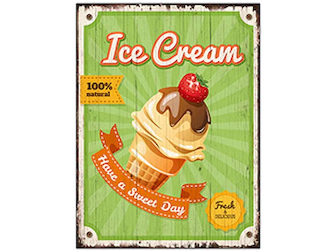 "Ice Cream " Wooden Sign - Walmart.com