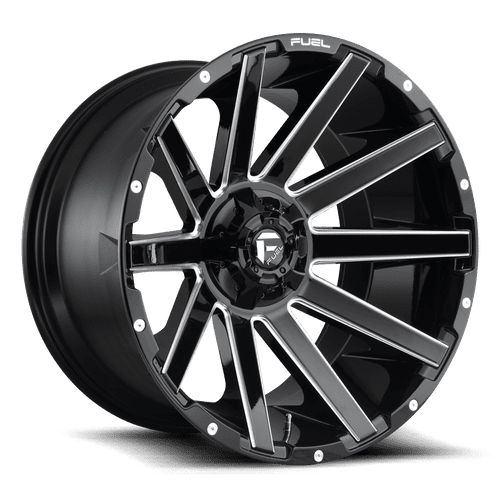 FUEL CONTRA 18X9 GLOSS BLACK MILLED WHEEL - Walmart.com