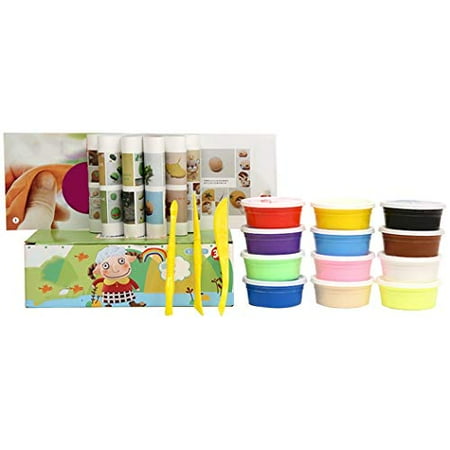 Joyibay Kids Color Clay Set Non Sticky Clay Toy Modeling Clay with Clay ...