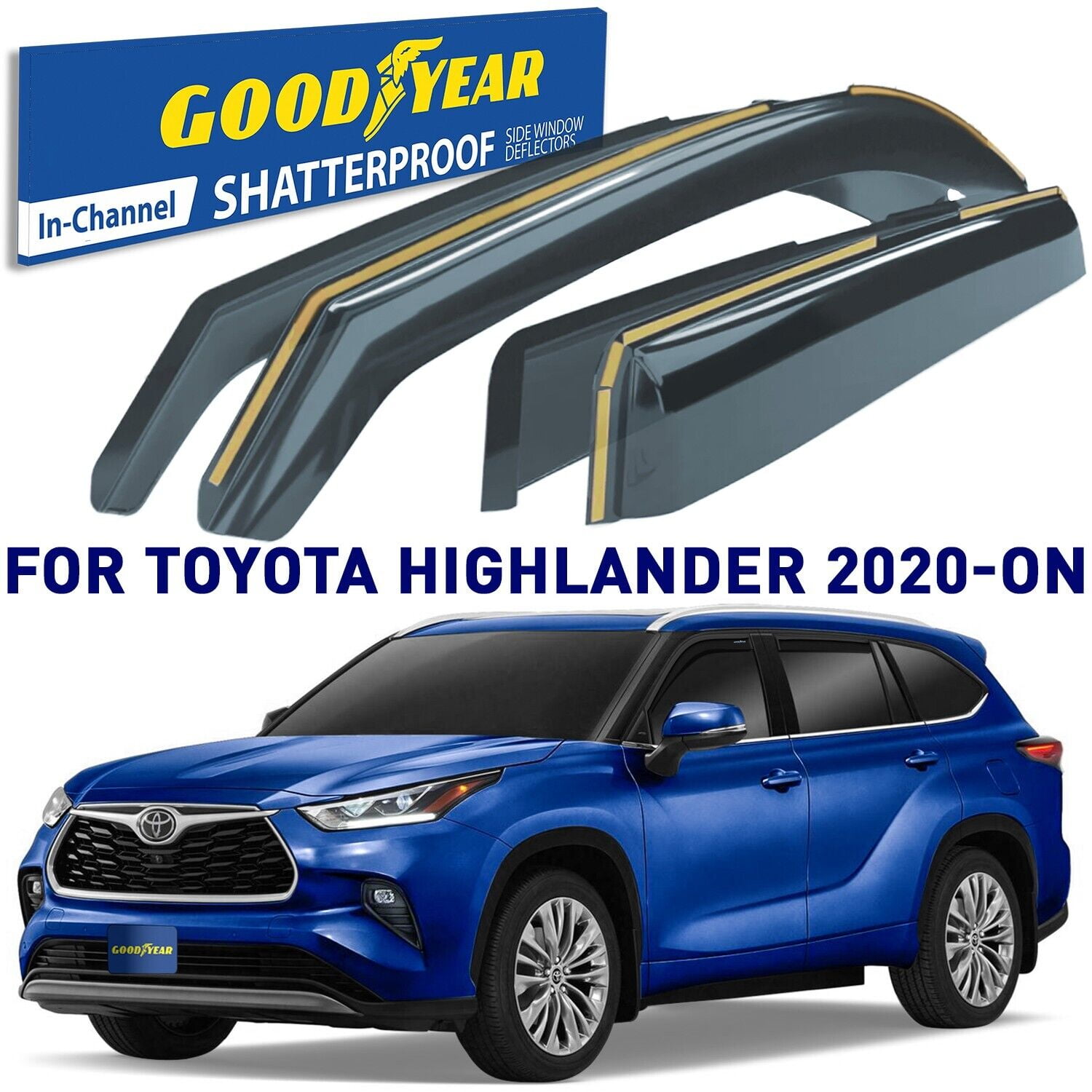 Goodyear Shatterproof in-Channel Window Deflectors for Toyota ...