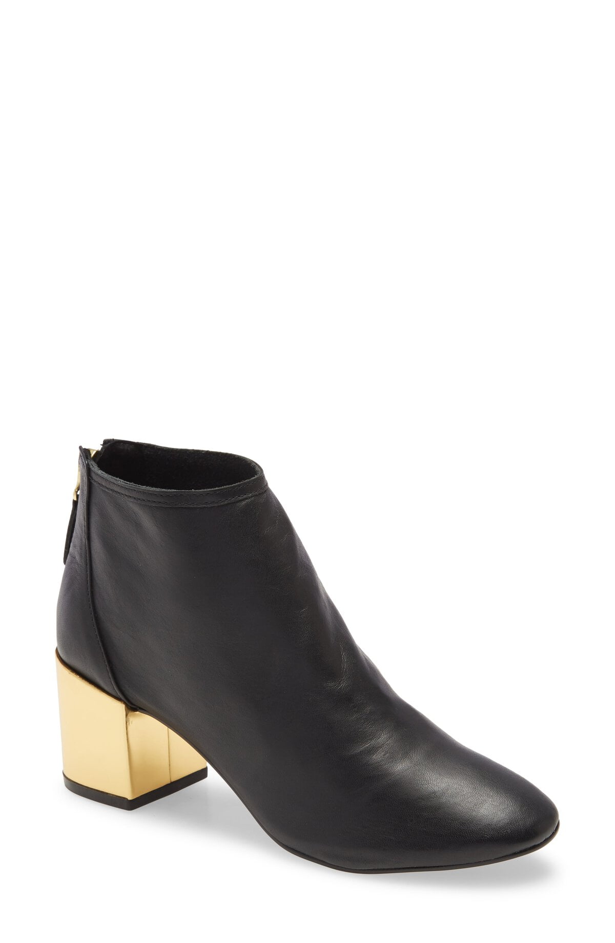 Cecelia New York Nolton Modern Block-Heel Style Ankle Bootie BLACK ...