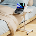 MoNiBloom Mobile Laptop Desk, Standing Desk with Wheels & Tilting ...