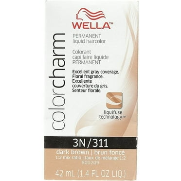 Wella COLOR CHARM, HAIR COLOR Liquid Haircolor, 6a/462 Dark Smokey Ash ...