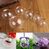 Christmas Clear Bubbles Transparent Ball Plastic Fillable Sphere ...