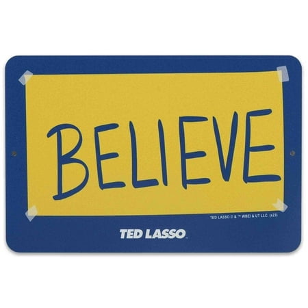 Click here for Open Road Brands Ted Lasso Believe Metal Sign - Sm... prices