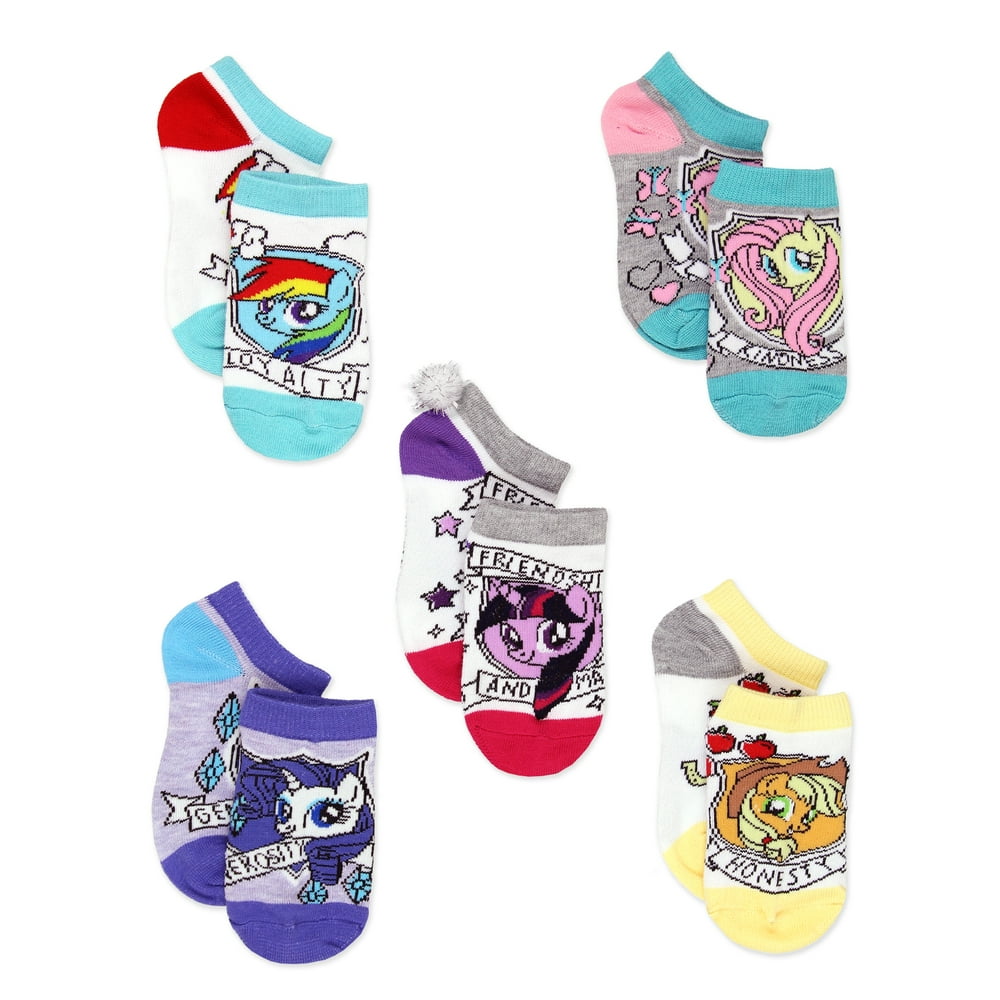 Hasbro - My Little Pony MLP Girls Multi Pack Socks Set MJ231GNS ...