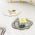 1pc Plating Porcelain Jewelry Display Plate Cosmetics Organizer Storage ...