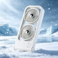 Double Head Fan, Desktop Dormitory Wall Mounted Household High Wind ...