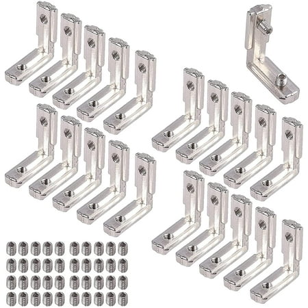 SHARKDOOK Inside Corner Connector Brackets Right Angle Joint 90° T-Slot ...