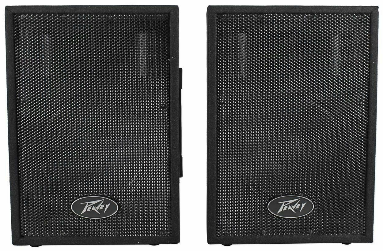 Peavey DJ 2-Way 100 Watt PA Speaker System with 10" Woofers (2 Speakers ...