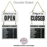 Excello Global Products Business Hours Hanging Chalkboard White Welcome ...