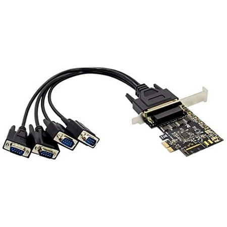 PCIE AX99100 1 Out 4S DB-9 Pin RS232 Serial Port Card Industrial Serial ...