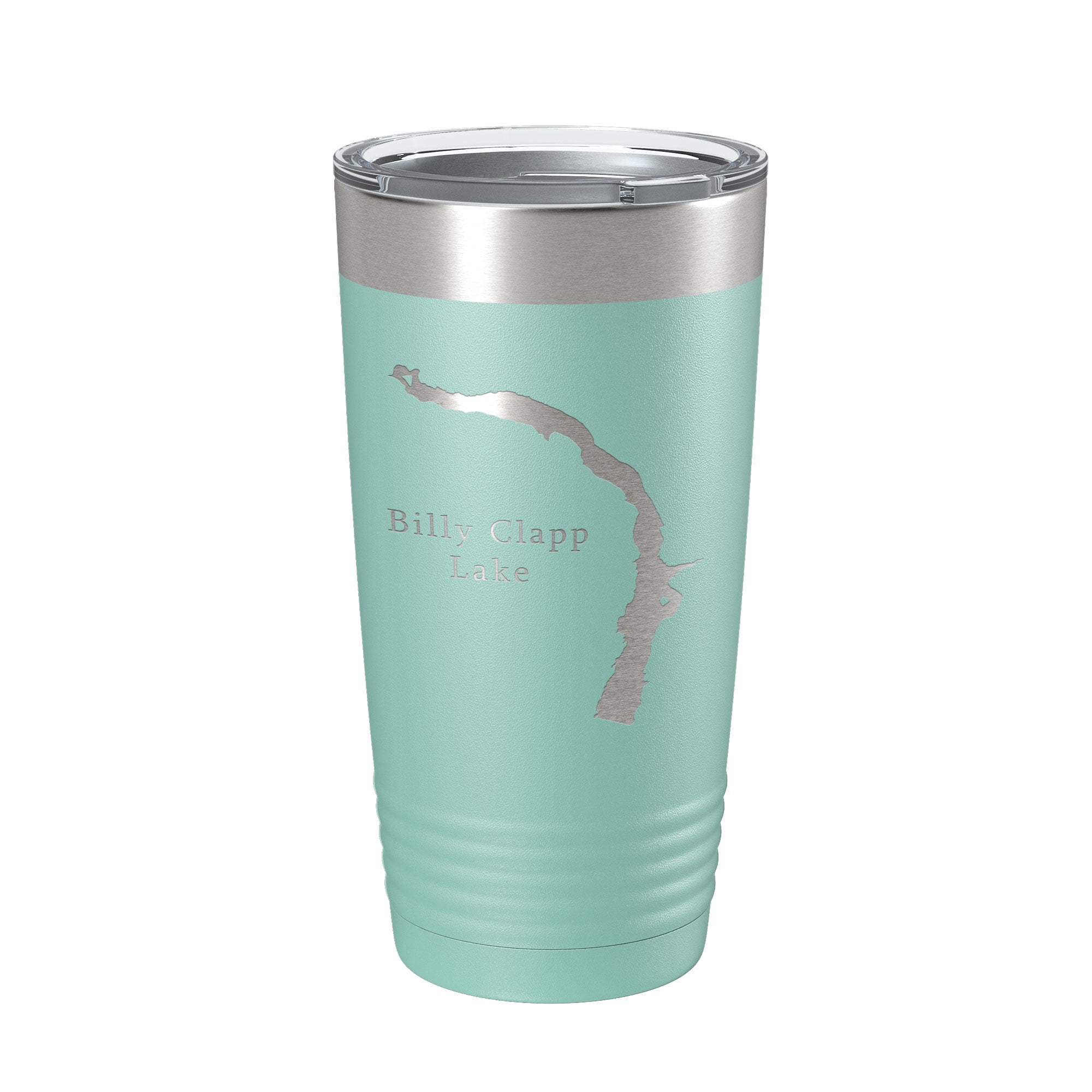 Billy Clapp Lake Map Tumbler Travel Mug Insulated Laser Engraved Coffee ...