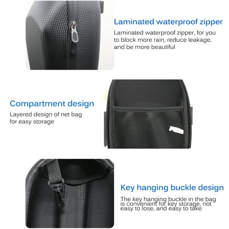 12inch Electric Scooter Handlebar Bag Hard Shell Storage Case ...