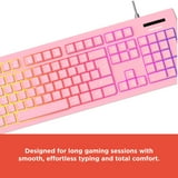 RadioShack Pink Multi-Function Backlit Keyboard - Walmart.com