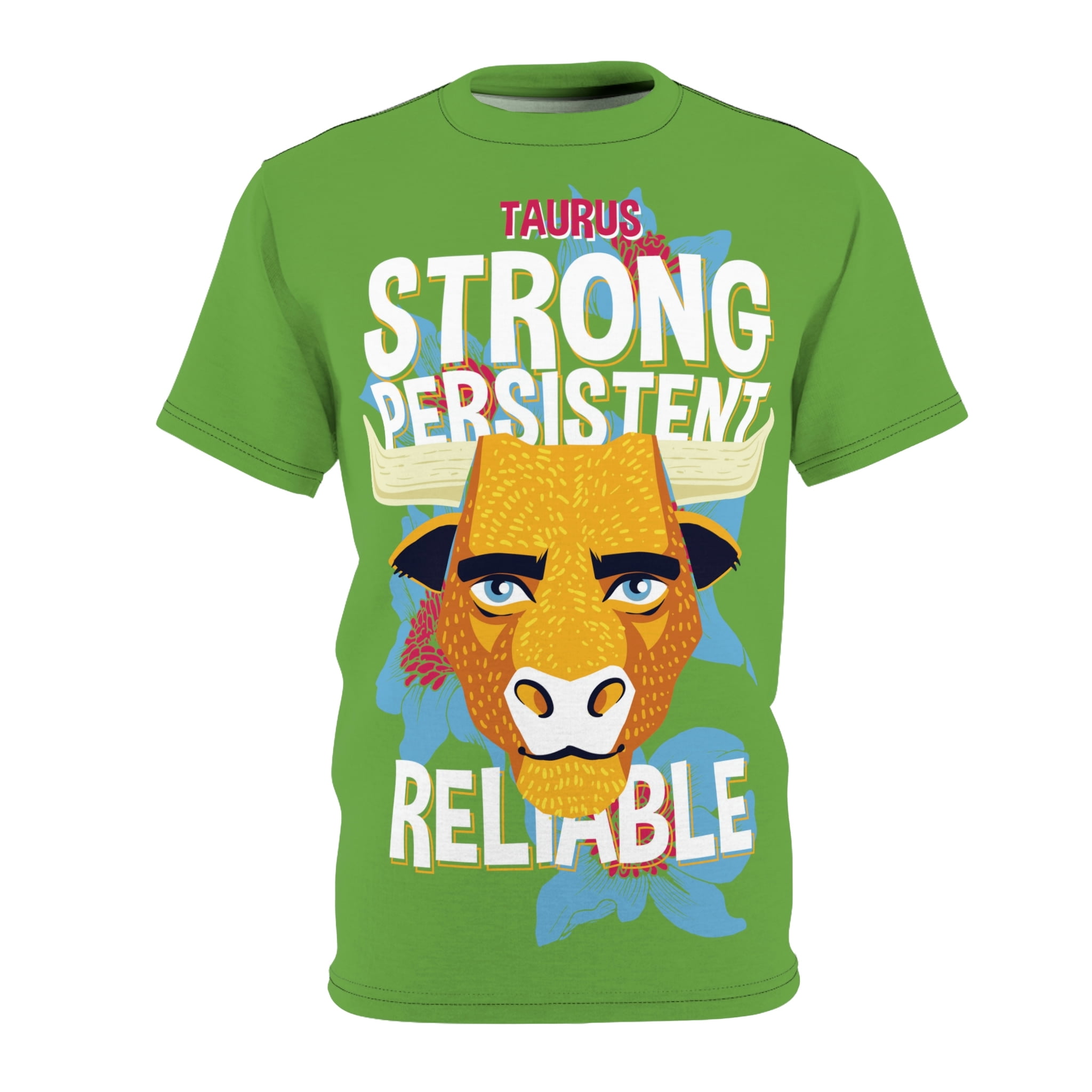 Taurus Strong Persistent Reliable Zodiac Green Color T-shirt - Walmart.com
