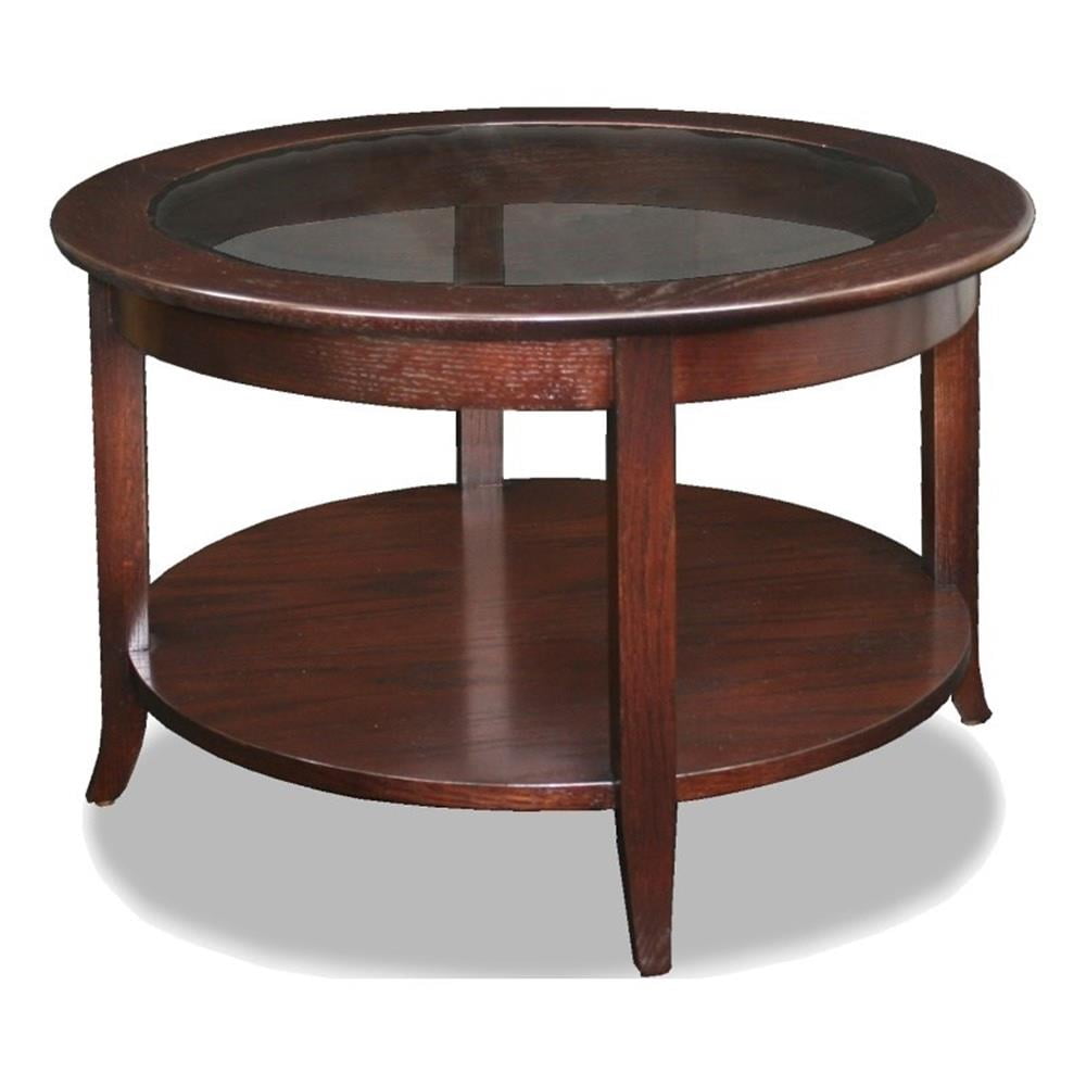 Click here for Leick Home Solid Wood Round Coffee Table With Smok... prices