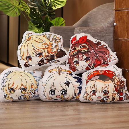 Game Genshin Impact Anime Plushie Pillow Double Expression Cushion ...