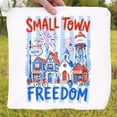 CLOTEX Striped Patriotic Graphic, Red White Blue Freedom Sublimation ...