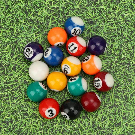 Sonew Mini Billiard Ball,Resin Billiard Ball,16PCS Eco‑friendly Resin ...