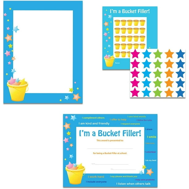 Bucket Filler Classroom Theme Set - Student Certificates, Border Paper ...