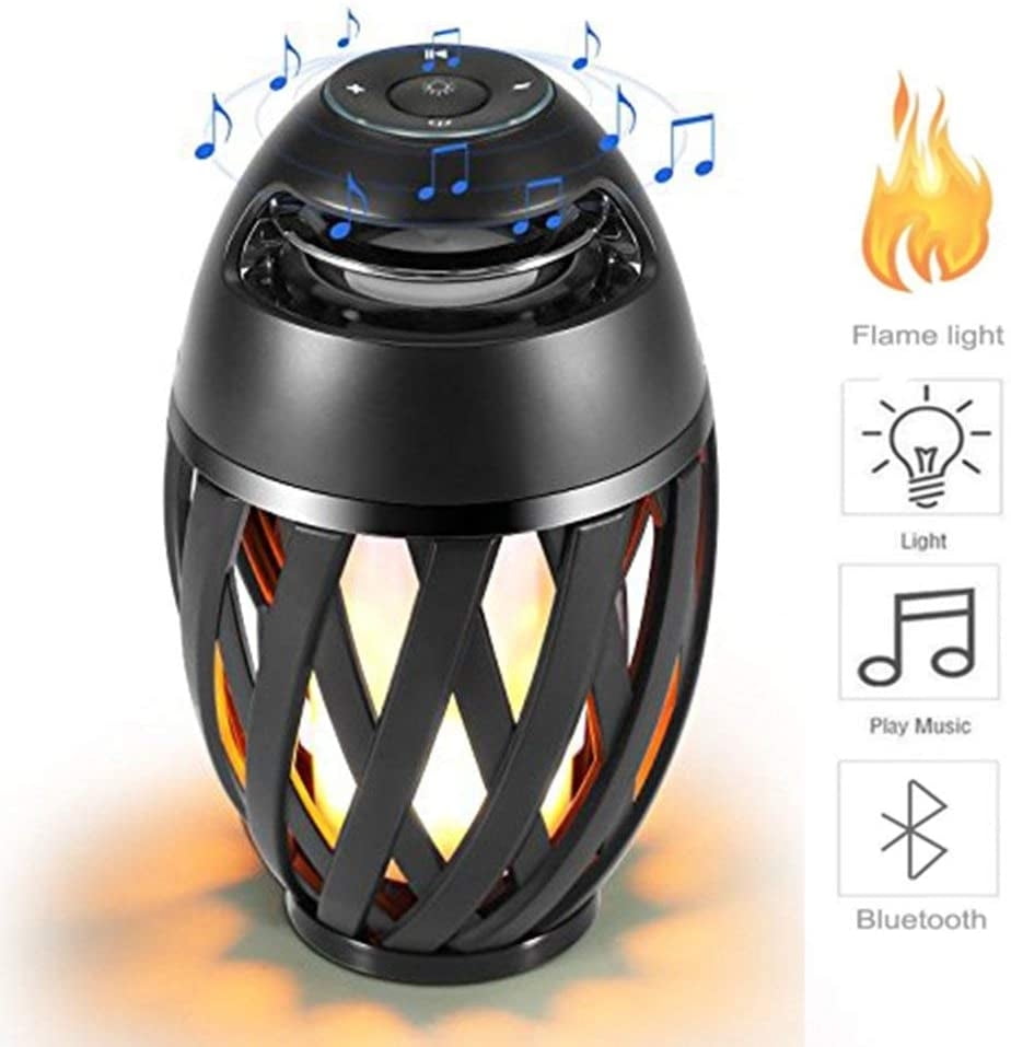 Altavoz Bluetooth con Llama LED Vistatech, Portátil para exteriores e interiores, Atmosfera de ...